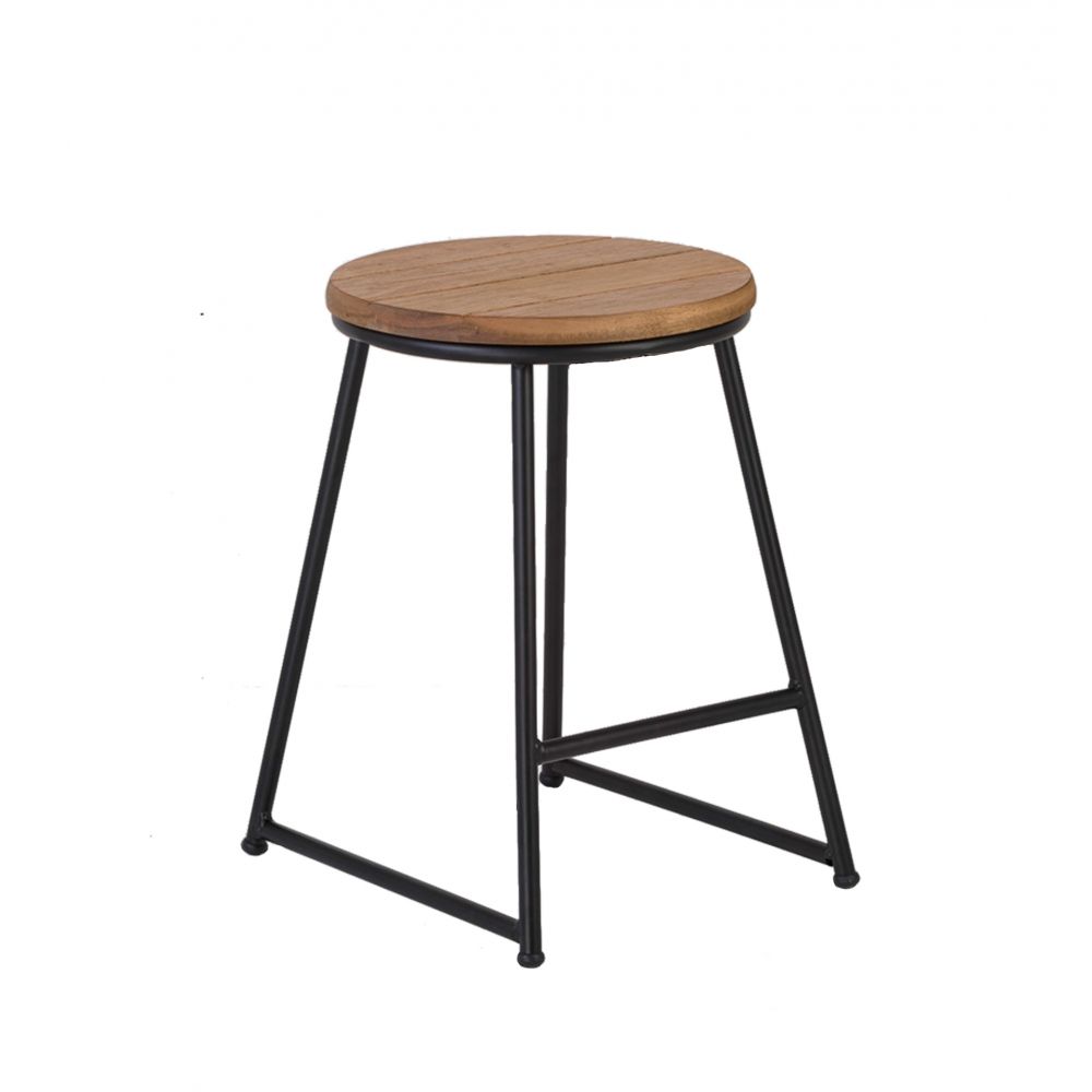 Banco Caravela 47 cm Metalnew - Móveis de Madeira e Aço Banco Caravela 47 cm Metalnew - Móveis de Madeira e Aço